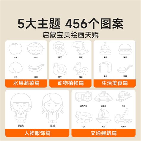 时光学幼儿魔法凹槽绘画本幼儿园控笔训练字帖儿童凹槽画画本3 6 8岁学画画图画本入门初学者学前班简笔画启蒙描画本手绘本简笔画 虎窝淘