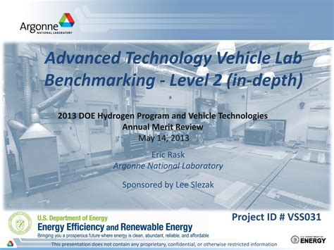 Pdf Advanced Technology Vehicle Lab Benchmarking Level · Overview