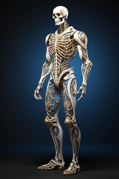 Premium Photo 3d Cartoon Of An Bones Full Body