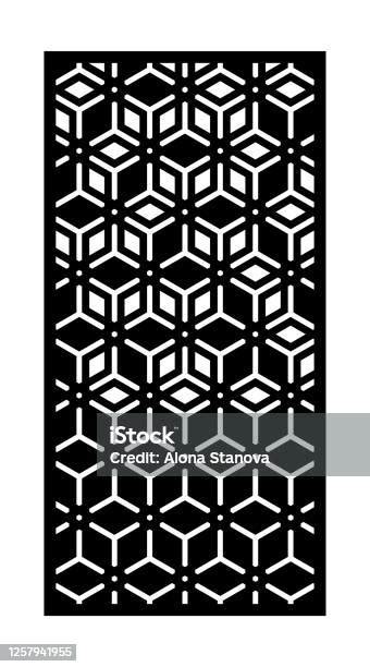 현대 레이저 컷 벡터 패널 화면 울타리 칸막이 Cnc 장식 패턴 잘리 디자인 인테리어 요소 현대 레이저 절단 템플릿 레이저에