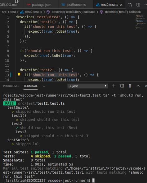 Individual Test Will Not Run If Title Contains Comma · Issue 60