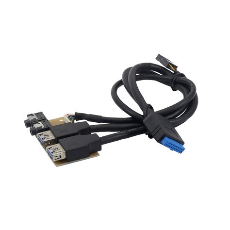 double usb 3 0 front panel mounted cable motherboard pcb print circuit