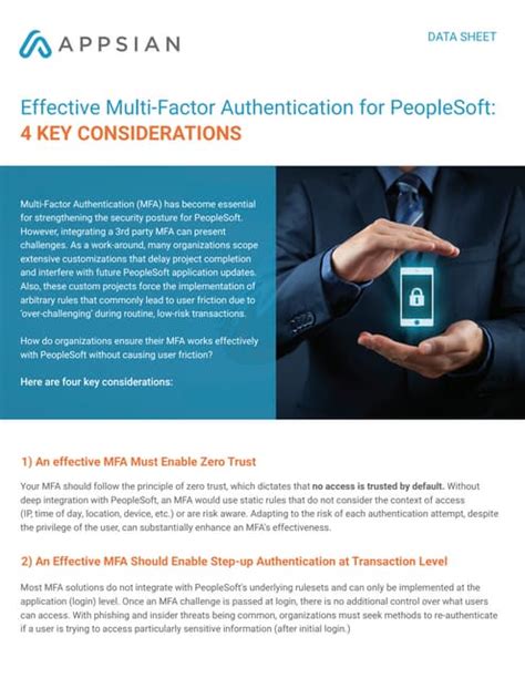 Effective Multi Factor Authentication For People Soft Pdf Internet