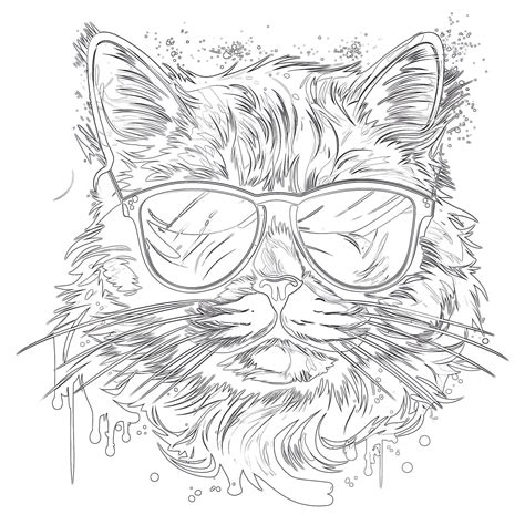 Free Cool Cat Coloring Page Coloring Pages Mimi Panda