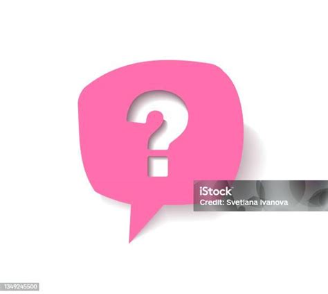 분홍색 음성 거품의 물음표 아이콘입니다 질문에 서명합니다 물음표에 대한 스톡 벡터 아트 및 기타 이미지 물음표 질문하기