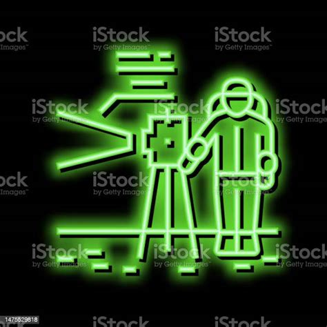 측정 장비로 작업하는 우주 비행사 네온 글로우 아이콘 그림 과학에 대한 스톡 벡터 아트 및 기타 이미지 과학 과학자 벡터 Istock