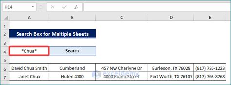 How To Create A Search Box In Excel For Multiple Sheets Design Talk