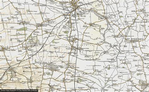 Historic Ordnance Survey Map Of Hutton Cranswick 1903