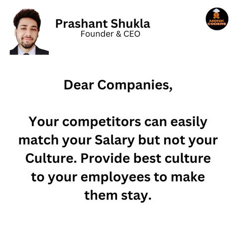 Prashant Shukla On Linkedin Culture Salary Linkdinpost