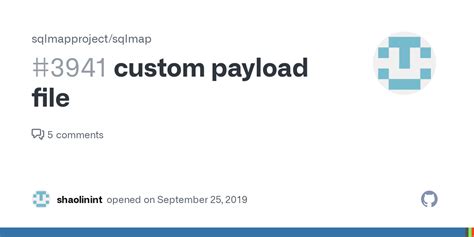 Custom Payload File Issue 3941 Sqlmapproject Sqlmap GitHub