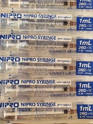 1ml Nipro Syringe With Needle At Best Price In Cuttack By Prakriti Enterprisers ID 23315185662
