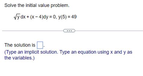 solved solve the initial value problem
