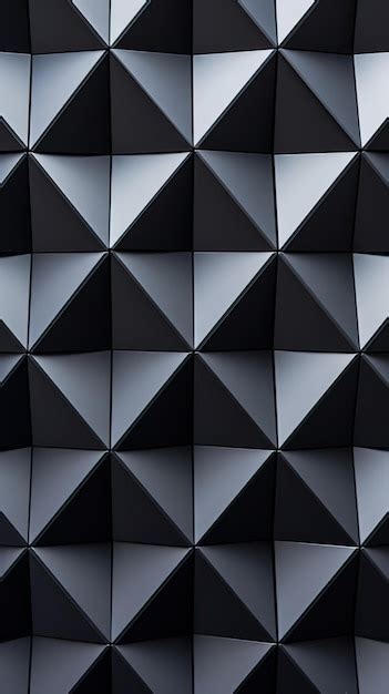 Premium Photo Monochromatic Triangular Geometric Tessellations With Striking Visual Impact