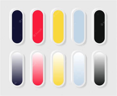 Premium Vector Gradient Shade In Neomorphism Style Fresh Colour Guide