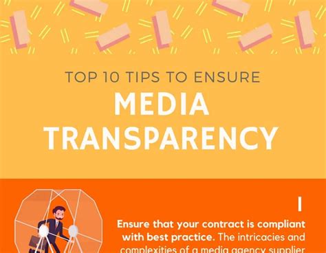 Top 10 Tips To Ensure Media Transparency Infographic