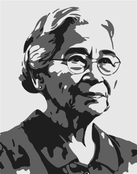 Rosa Parks Black And White Drawing