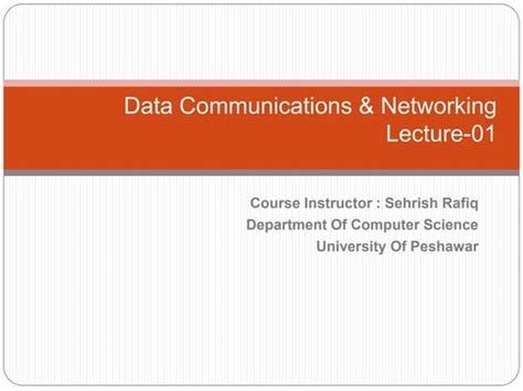 Presentation On Data Communication Ppt