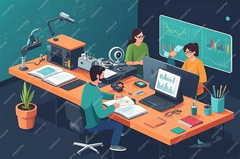 Premium Photo Lab Section Focused On Geology With Rock Samples And