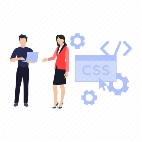 Css Coding Setting Teamwork Management Icon Download On Iconfinder