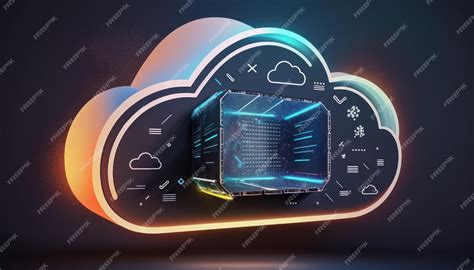 premium photo cloud backup storage technology with a futuristic