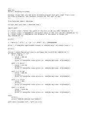 CSE Tire Volume Py Week Author Heloizza Forstman Purpose Prove That You Can Write A