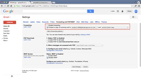 Setting Up Forwarding In Gmail Email Integration Knowledge Base Tender Support