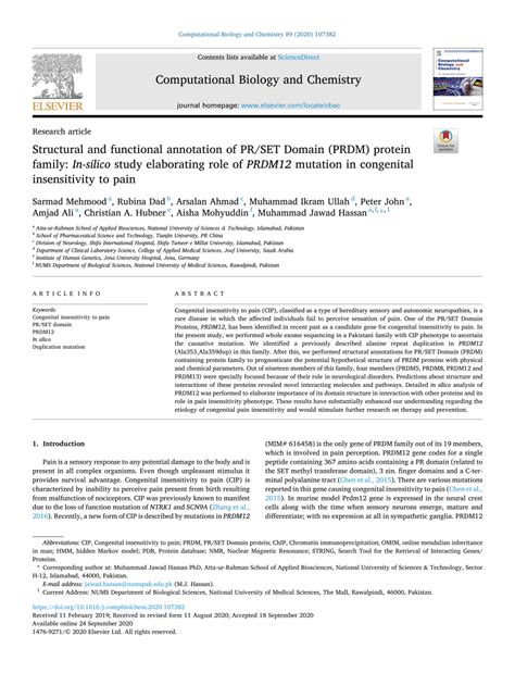 Pdf Structural And Functional Annotation Of Prset Domain Prdm