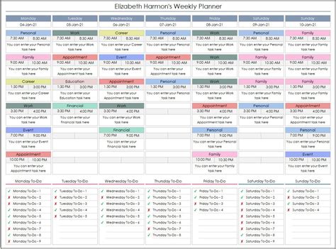 Useful Planner Excel Templates Bundle Pack Advanced To Do List Brain Dump Routine Planner