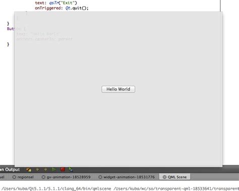 Qt QQuickWindow Transparent Stack Overflow