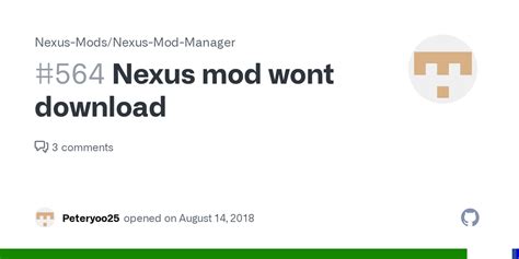 Nexus Mod Wont Download · Issue 564 · Nexus Mods Nexus Mod Manager · Github