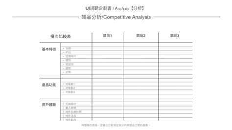 Ui Project項目規劃書ui介面設計教學田甜甜教案實驗室