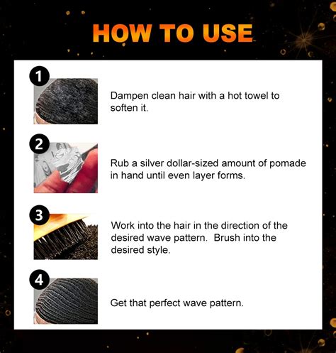 2023 Natural Wave Control Pomade For Black Men Strong Hold 360 Waves