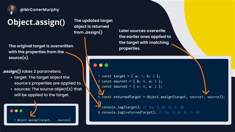 Coner M On Linkedin Javascript Method Spotlight Objectassign 🔎 The Assign Method For