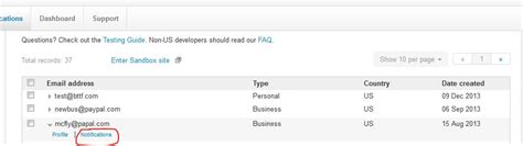 Php Sandbox Paypal Invoice Api Email Not Sent Stack Overflow