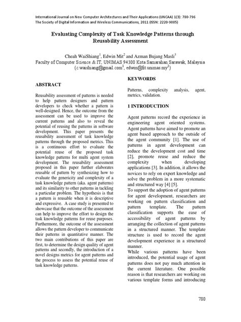evaluating complexity of task knowledge patterns through reusability