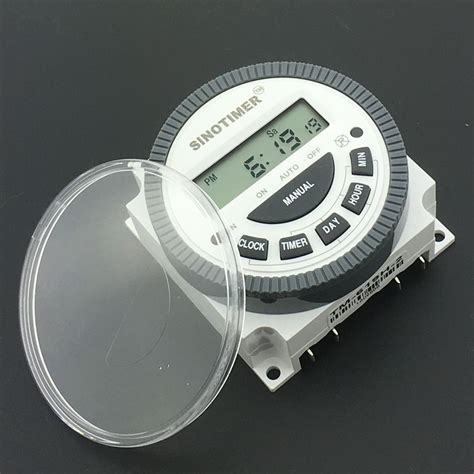 SINOTIMER Digital 7 Days Weekly Programmable 24V DC Timer Switch With Waterproof Cover With UL