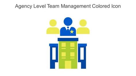 Agency Level Team Management Colored Icon In Powerpoint Pptx Png And