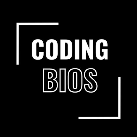 Coding Bios Youtube