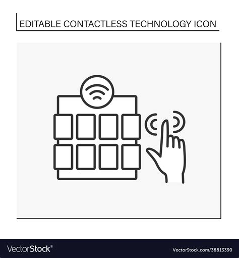 Wireless Control Line Icon Royalty Free Vector Image