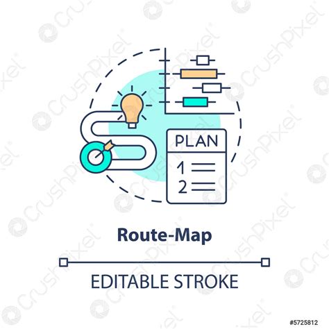 Route Map Concept Icon Stock Vector 5725812 Crushpixel