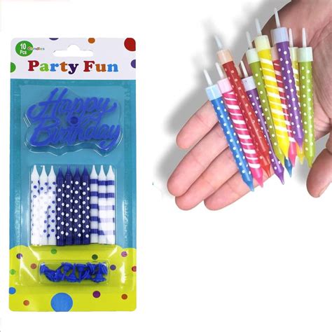 Jumbo Birthday Candle Set Pink And Blue Color Perfect For Celebrating
