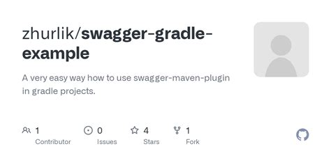 Github Zhurlikswagger Gradle Example A Very Easy Way How To Use Swagger Maven Plugin In