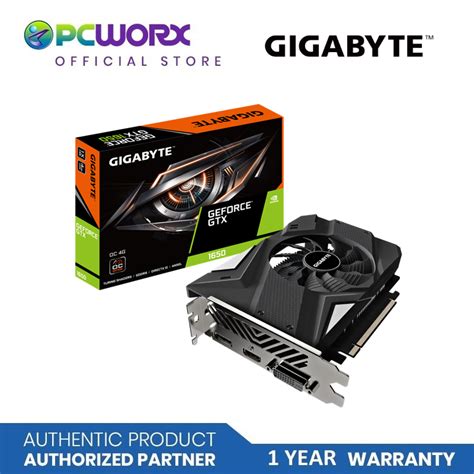 Gigabyte GV-N1656OC-4GD GTX1650 D6 OC 4GB GDDR6 128-bit DP HDMI DVI ...