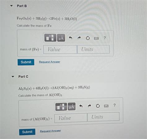 Solved Or Each Of The Following Reactions Calculate The Chegg