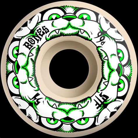 Bones Wheels Stf Skateboard Wheels 4 Dog Night 54mm V4 Wide 99a 4pk