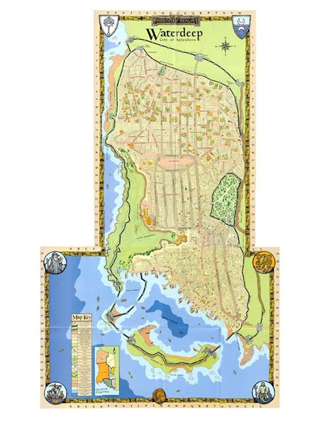 Waterdeep City Of Splendors Boxed Set Map Of Waterdeep