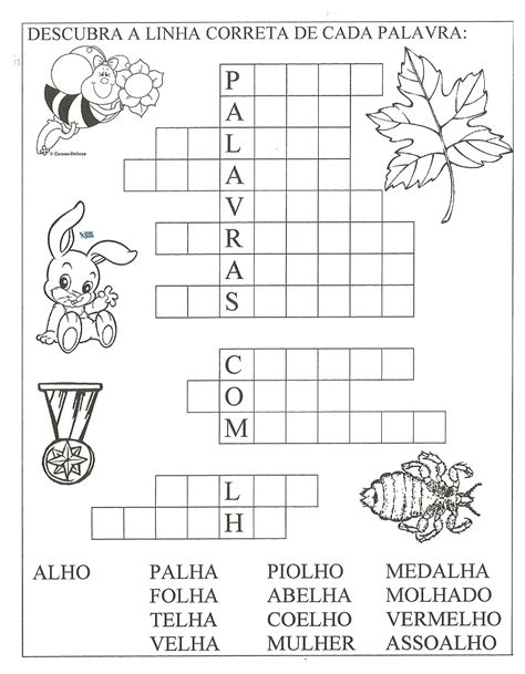 Atividades Palavras Com Lh