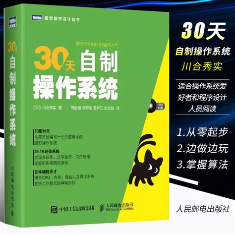 正版30天自制操作系统附代码光盘人民邮电 30天从零开始编写图形操作系统图书籍操作系统原理与精髓导论书籍操作系统入门书 虎窝淘