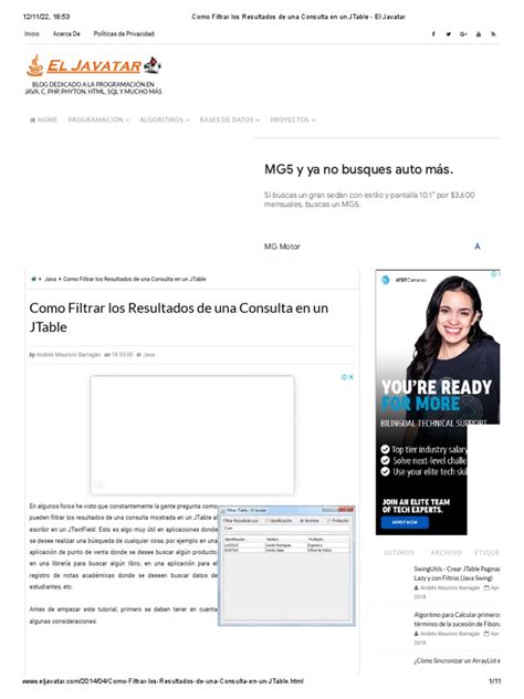 Como Filtrar Los Resultados De Una Consulta En Un Jtable El Javatar
