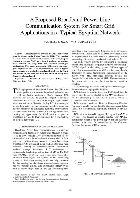 Pdf A Proposed Broadband Power Line Communication System For Smart Grid Applications In A